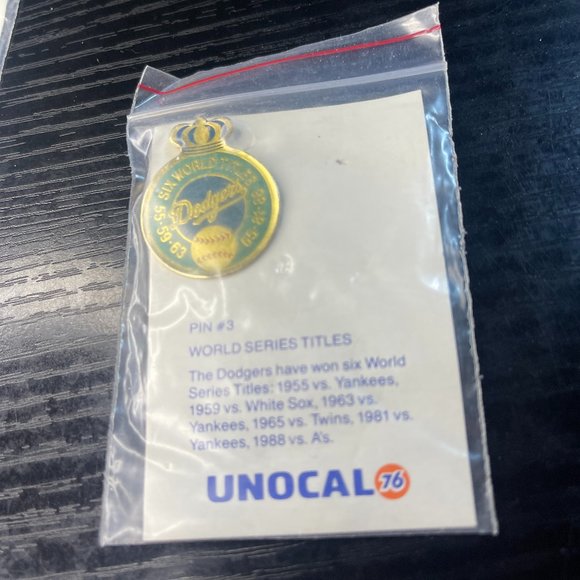 Other | Los Angeles Dodgers Unocal 76 Pin 6 Six World Series Titles ...